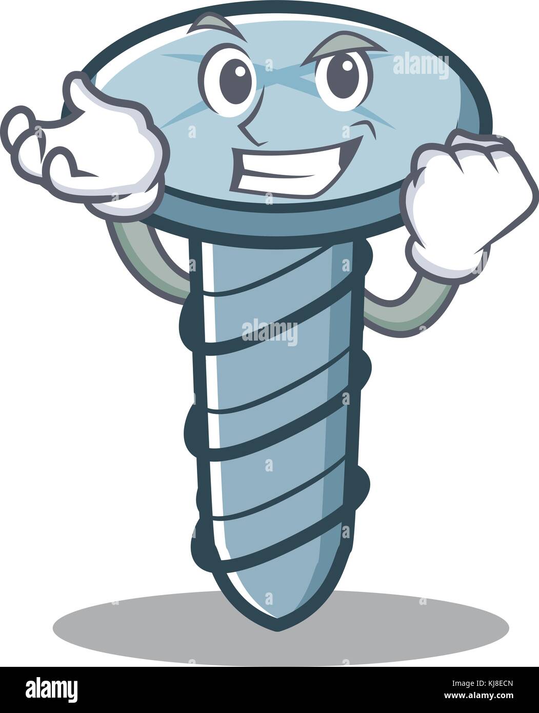 Successful screw character cartoon style Stock Vector Image & Art - Alamy