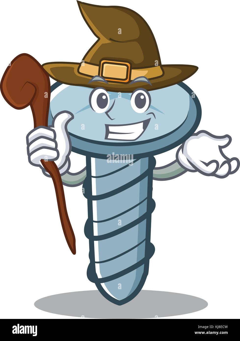 Witch screw character cartoon style Stock Vector Image & Art - Alamy