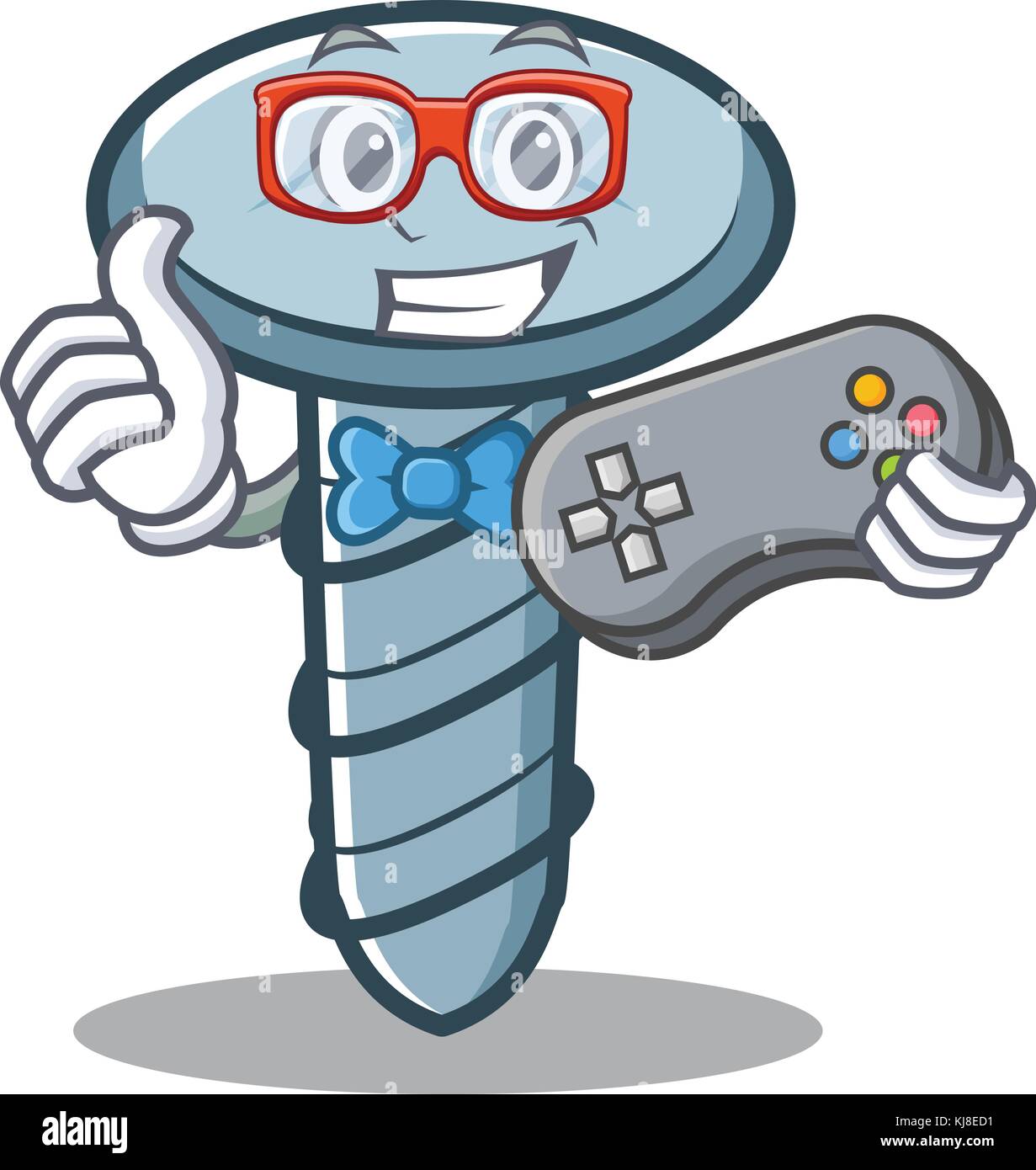 Gamer screw character cartoon style Stock Vector Image & Art - Alamy