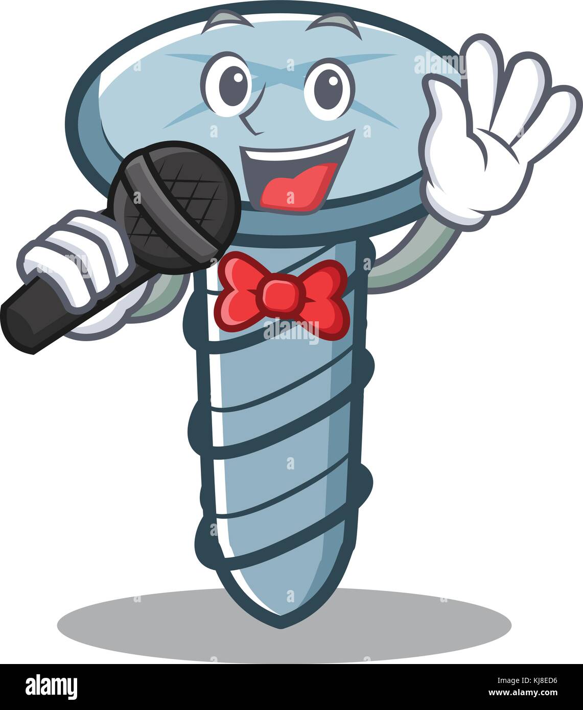 Singing screw character cartoon style Stock Vector Image & Art - Alamy
