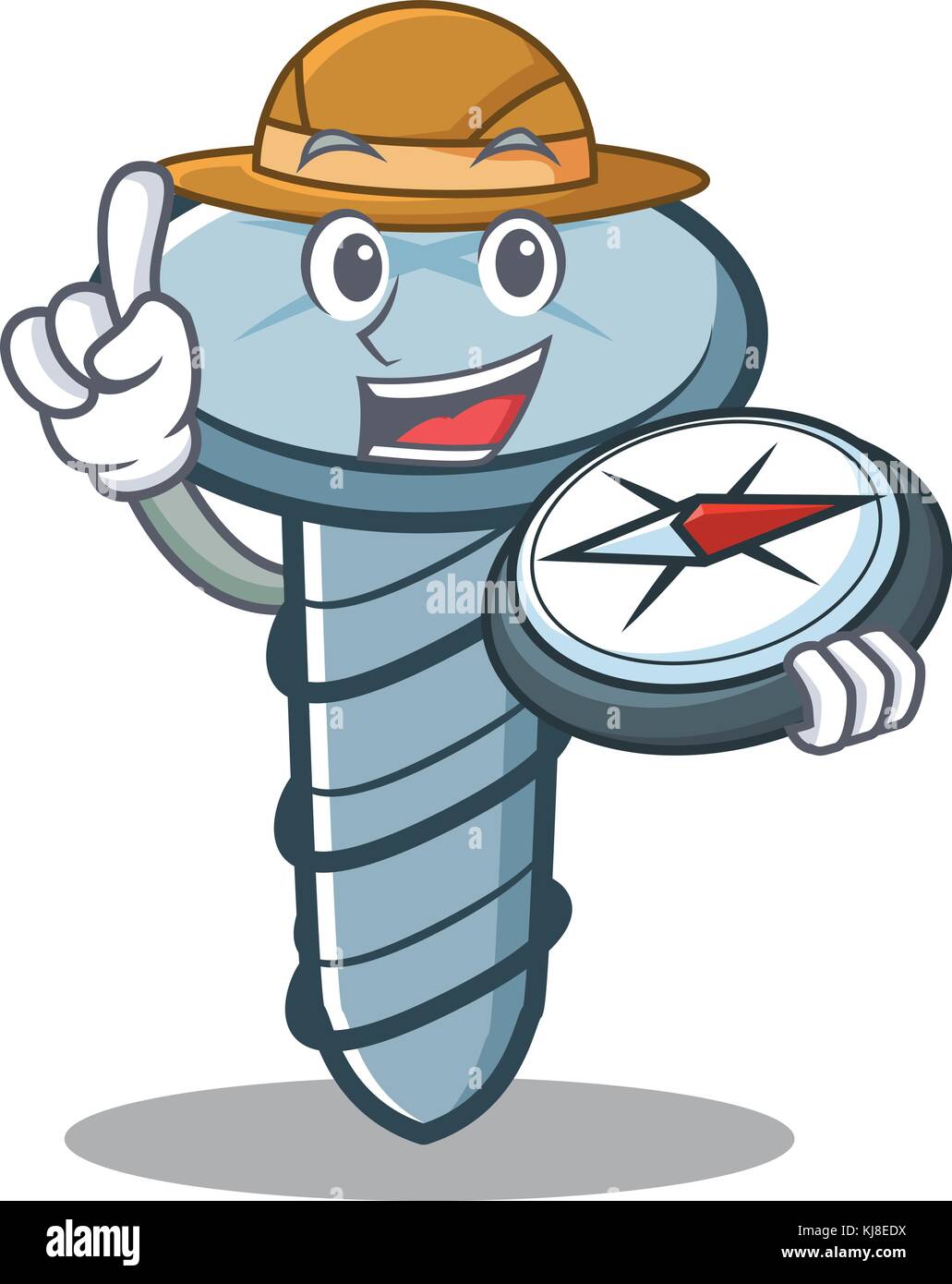 Explorer screw character cartoon style Stock Vector Image & Art - Alamy