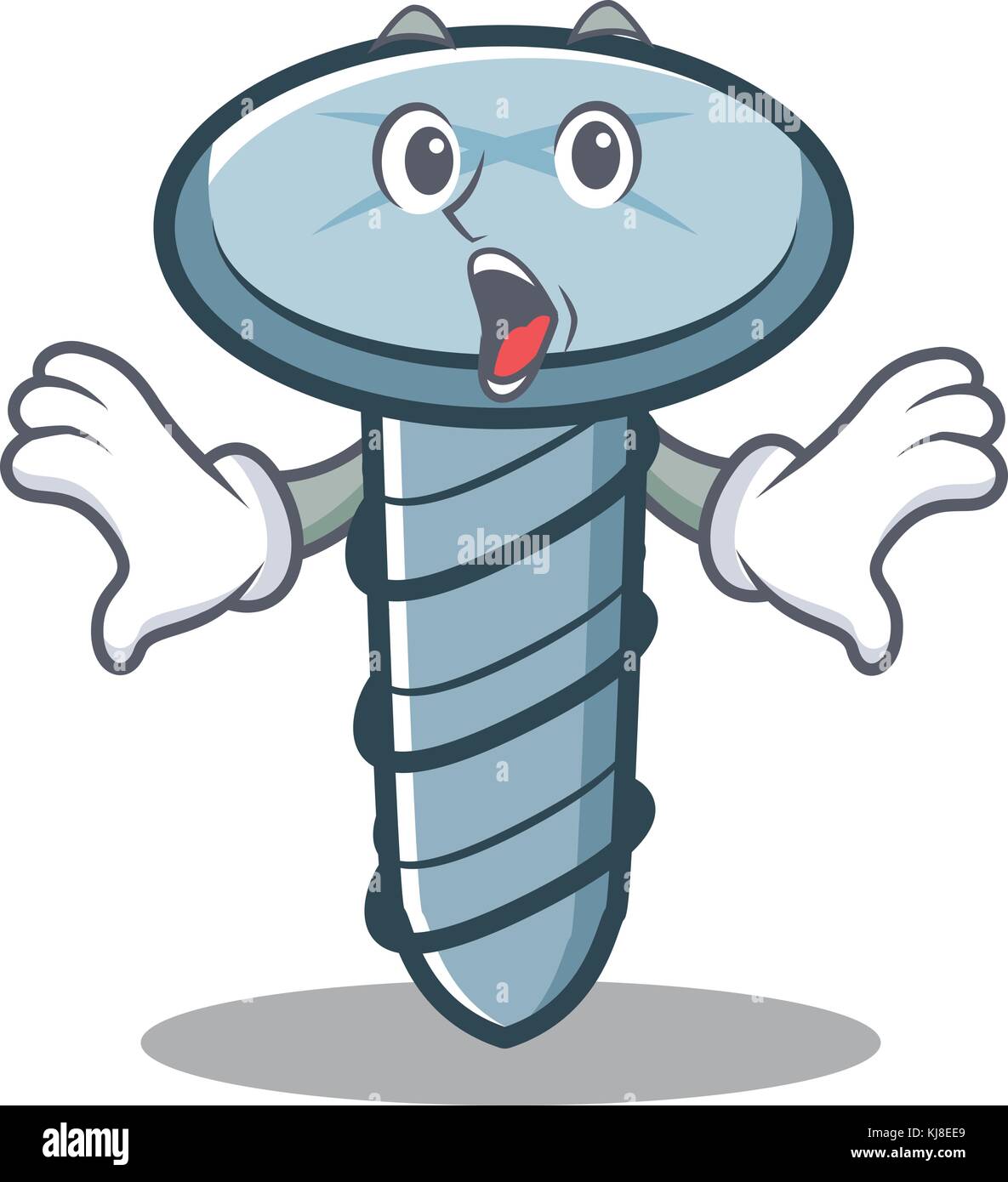 Surprised screw character cartoon style Stock Vector Image & Art - Alamy