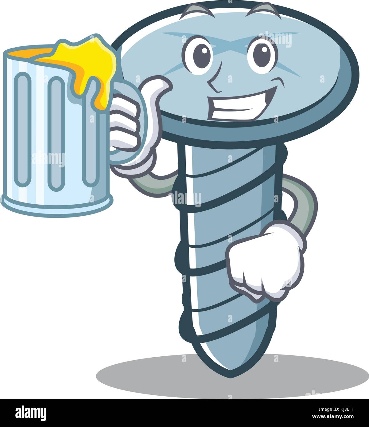 With juice screw character cartoon style Stock Vector Image & Art - Alamy