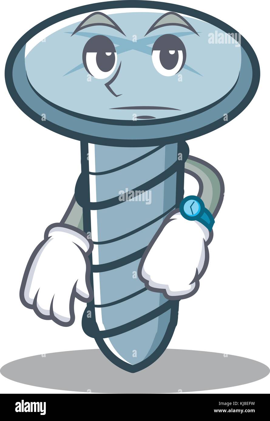 Waiting screw character cartoon style Stock Vector Image & Art - Alamy