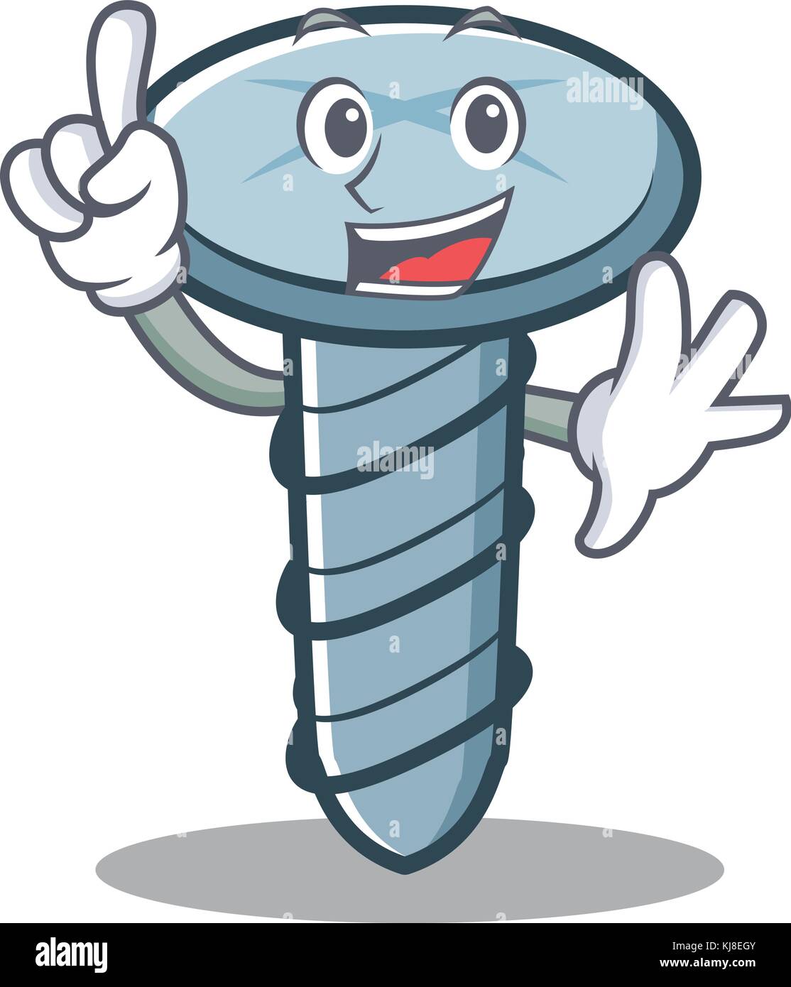 Finger screw character cartoon style Stock Vector Image & Art - Alamy