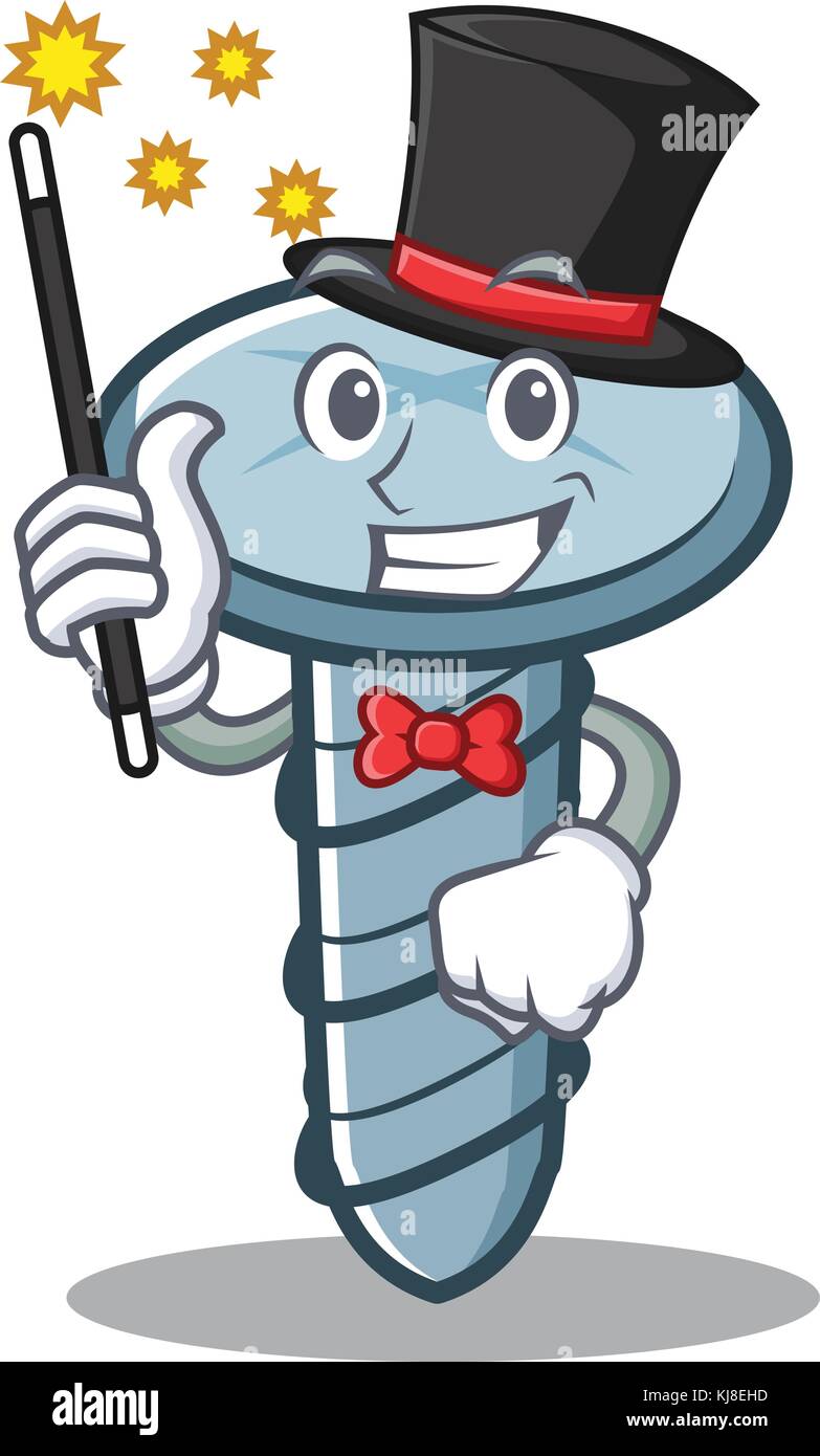 Magician screw character cartoon style Stock Vector Image & Art - Alamy
