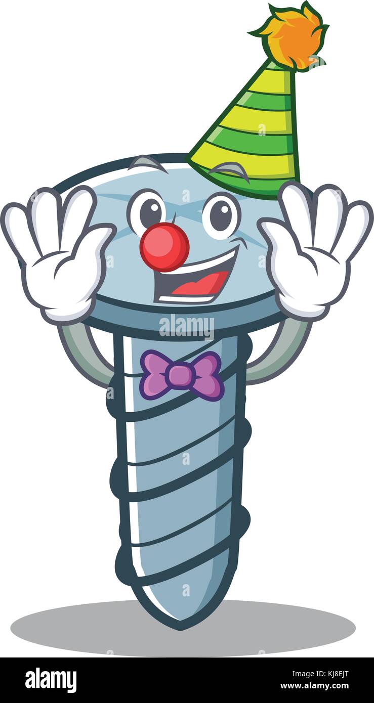 Clown screw character cartoon style Stock Vector Image & Art - Alamy