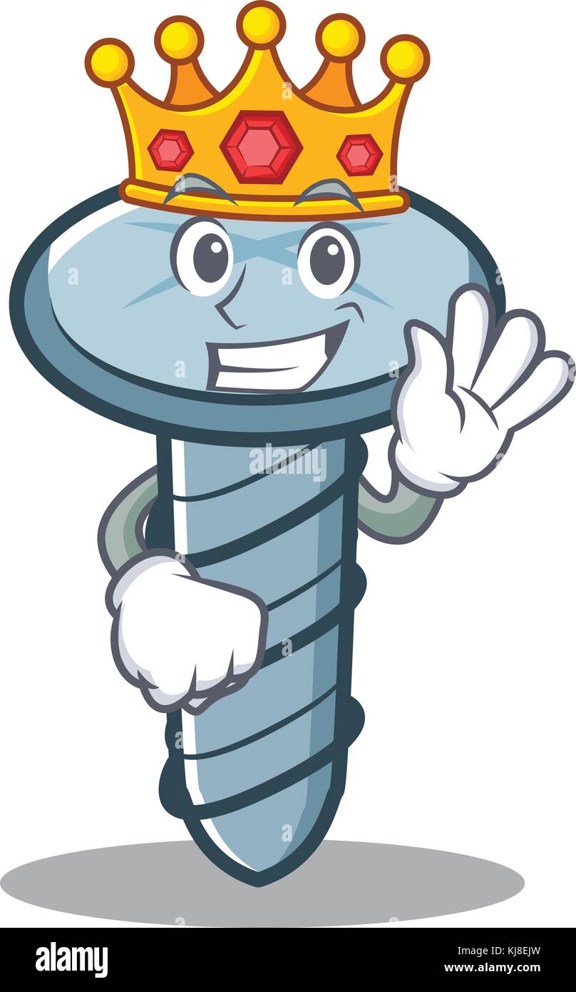 King screw character cartoon style Stock Vector Image & Art - Alamy