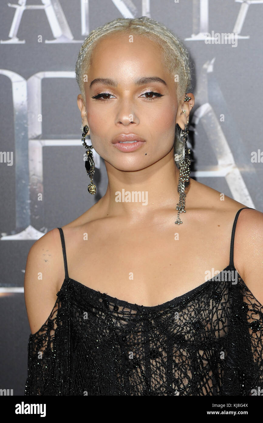 NEW YORK, NY - NOVEMBER 10: Zoe Kravitz attends the 'Fantastic Beasts ...