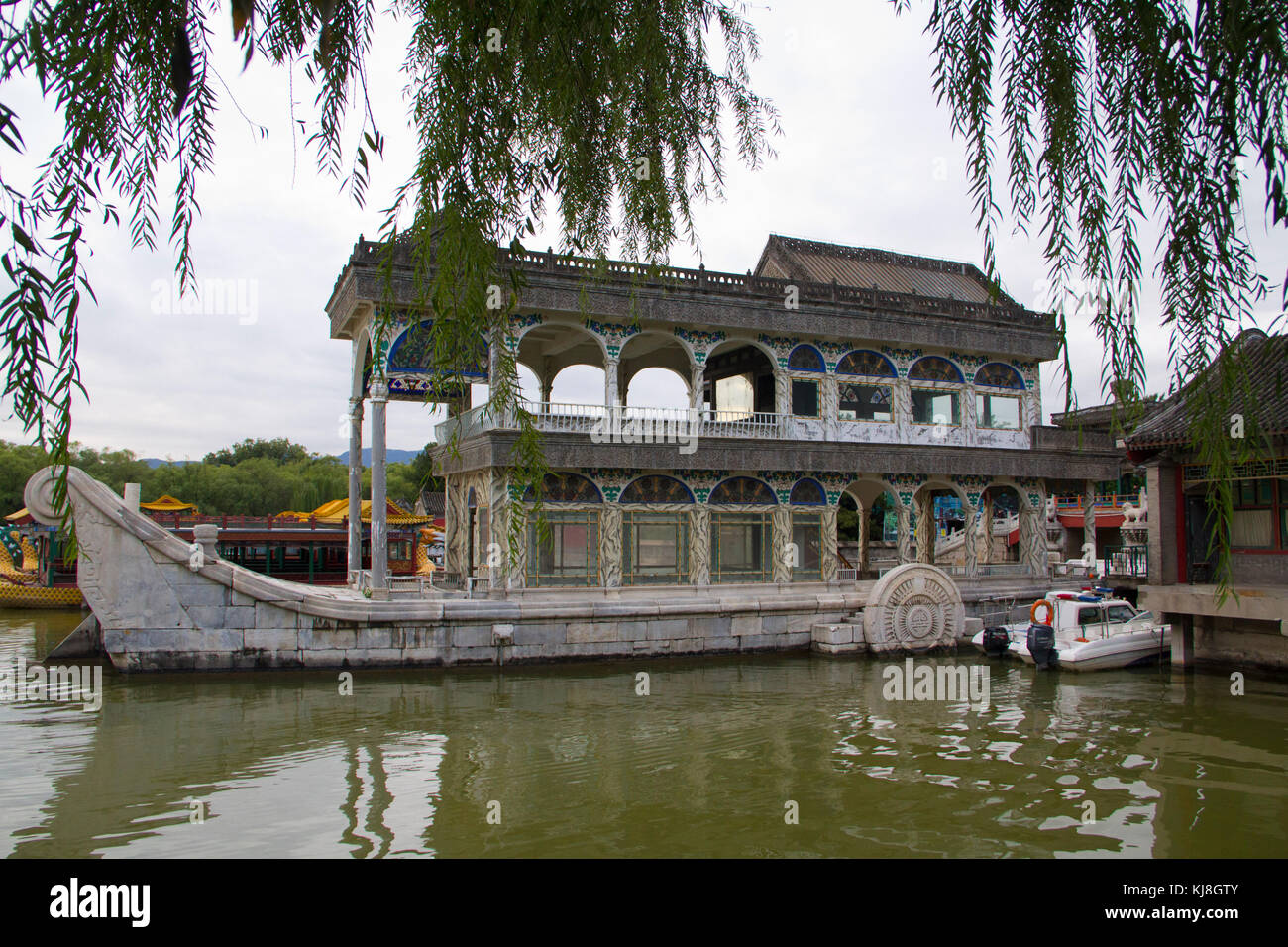 The Marble Boat at the Summer Palace in Beijing. It is one of the best ...