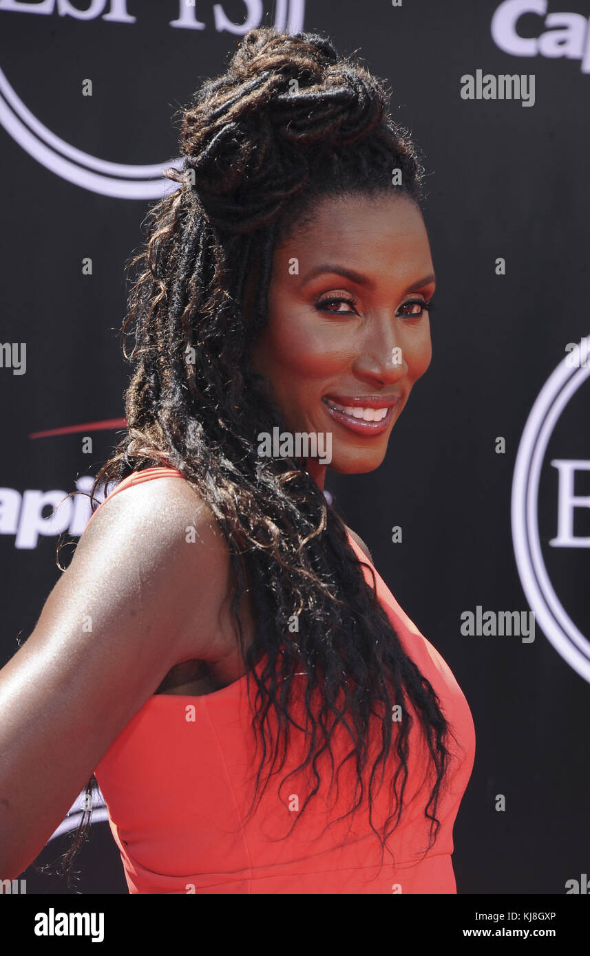 LOS ANGELES, CA - JULY 13: Lisa Leslie arrive at The 2016 ESPYS at ...