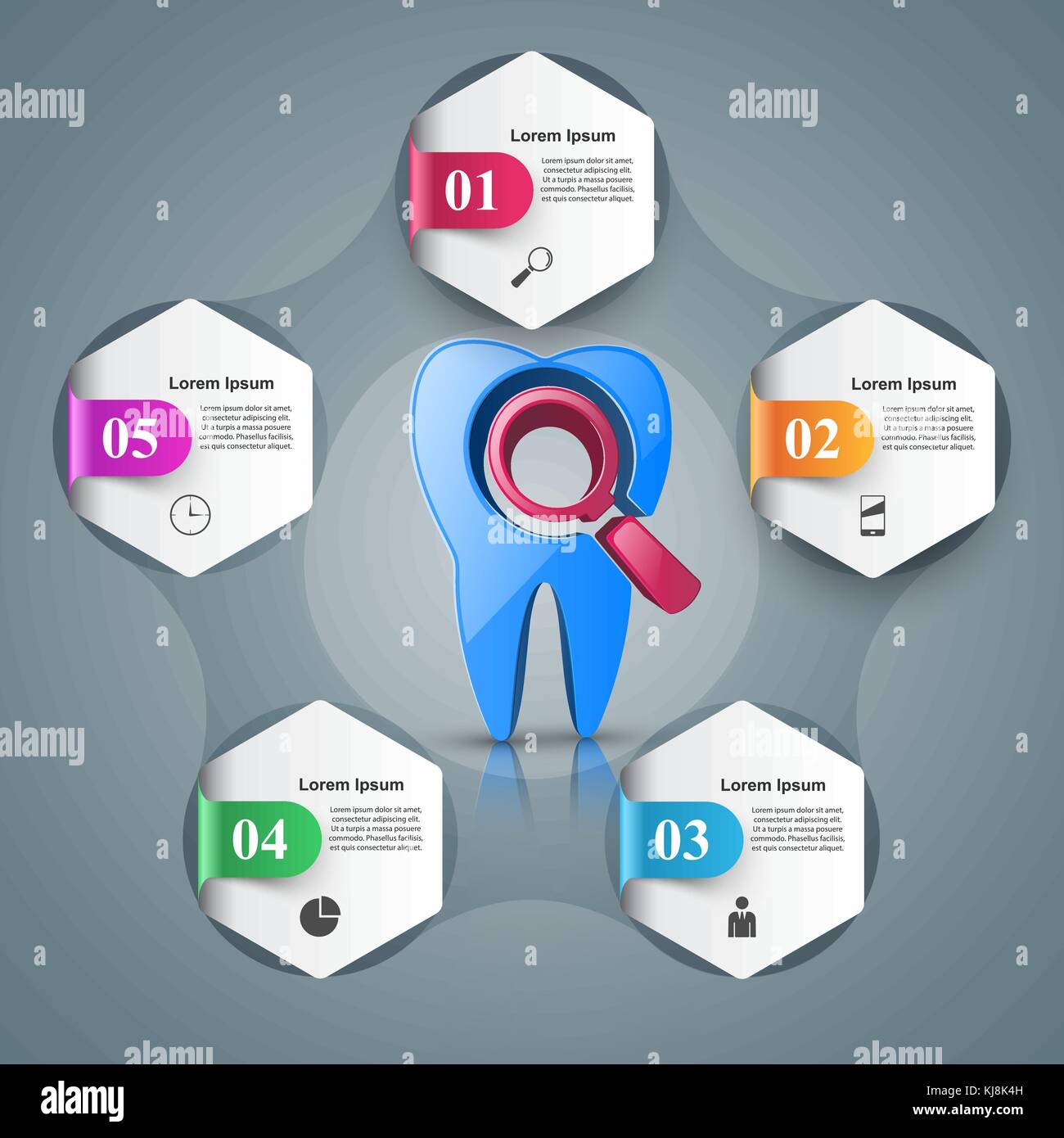 Business Infographics. Tooth icon Stock Vector Image & Art - Alamy