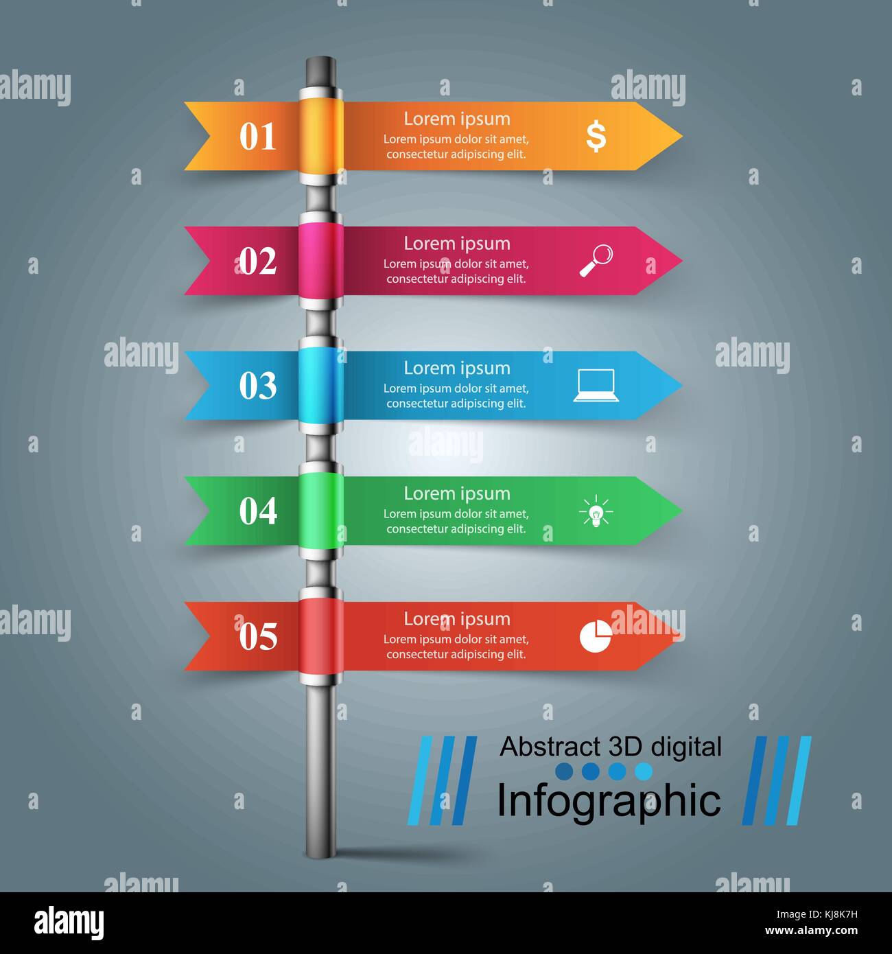 Five column Stock Vector Images - Alamy
