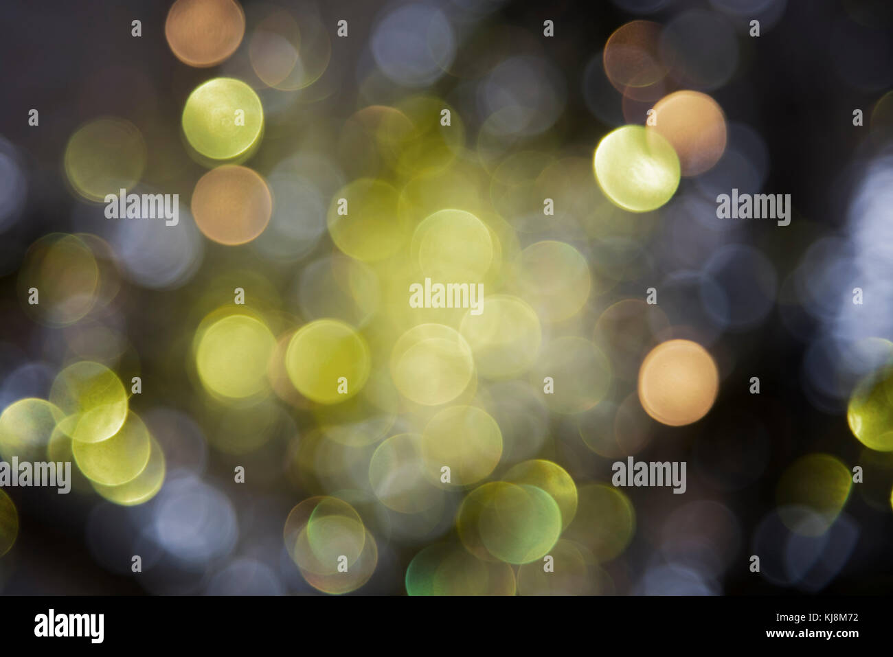 Sparkling Yellow Lights Background, Party Or Christmas Texture Stock ...