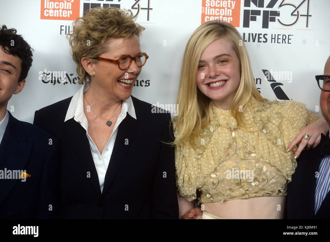 NEW YORK, NY - OCTOBER 08: Annette Bening, Elle Fanning attend the ...