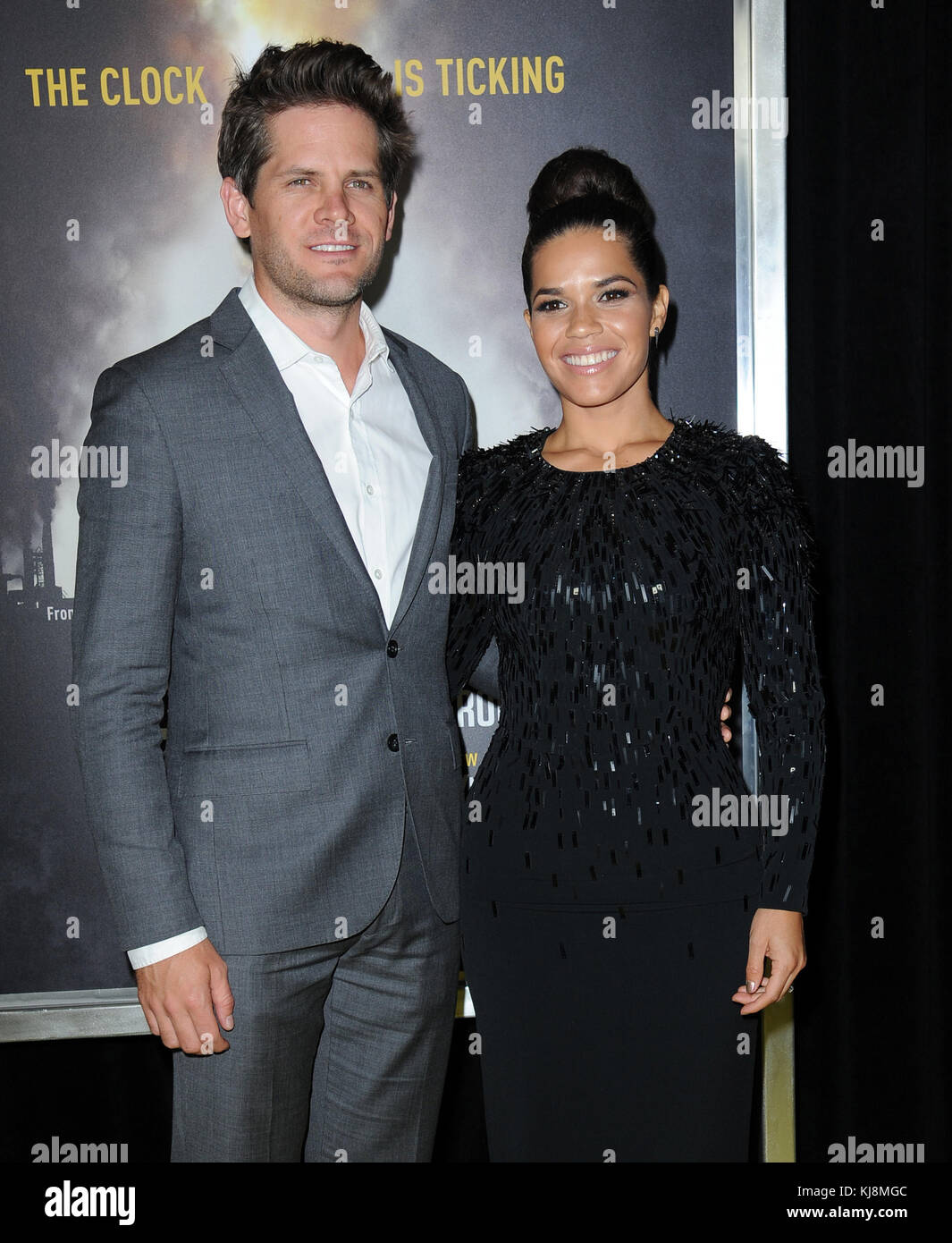 NEW YORK, NY - SEPTEMBER 21: Ryan Piers Williams, America Ferrera ...