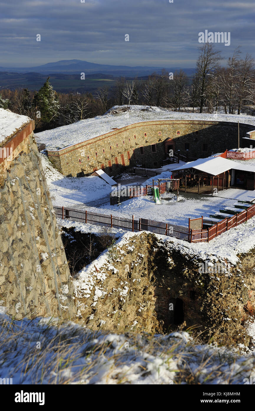 europe, fort, fort silberberg silver mountain fort, lower silesia ...