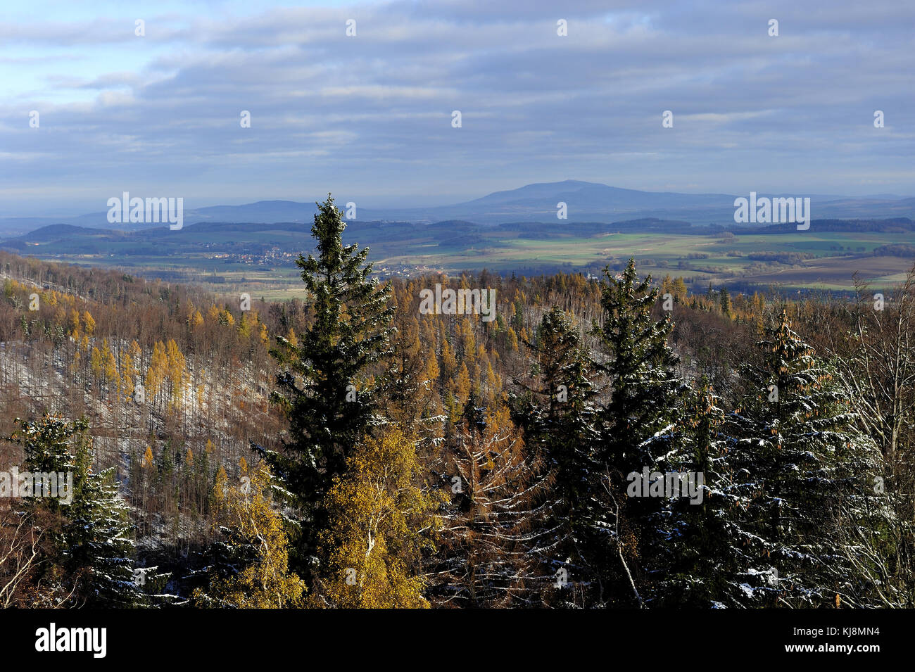 718 m above sea level, dolnoslaskie, landscape, mountain, poland ...