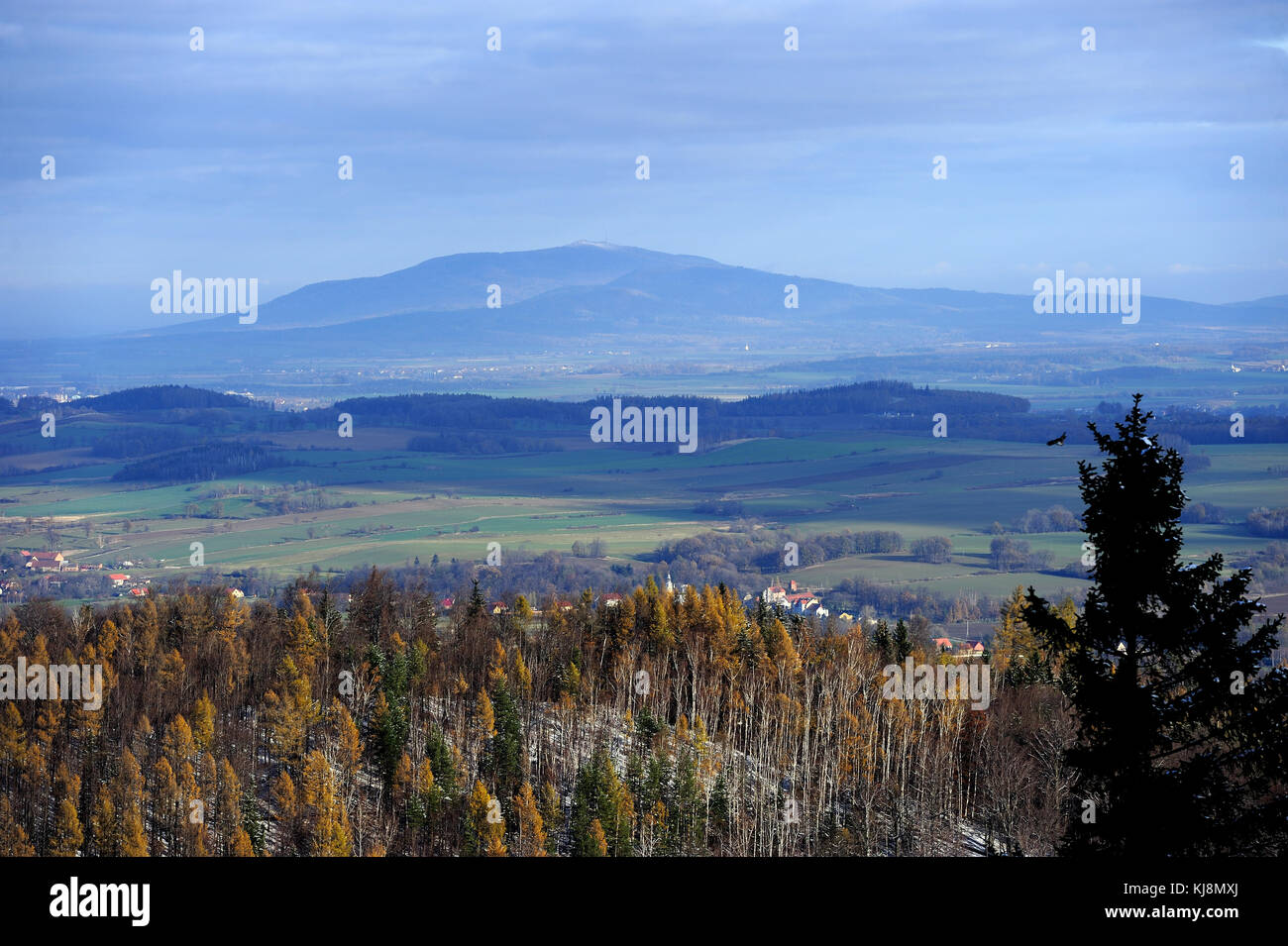 718 m above sea level, dolnoslaskie, landscape, mountain, poland ...