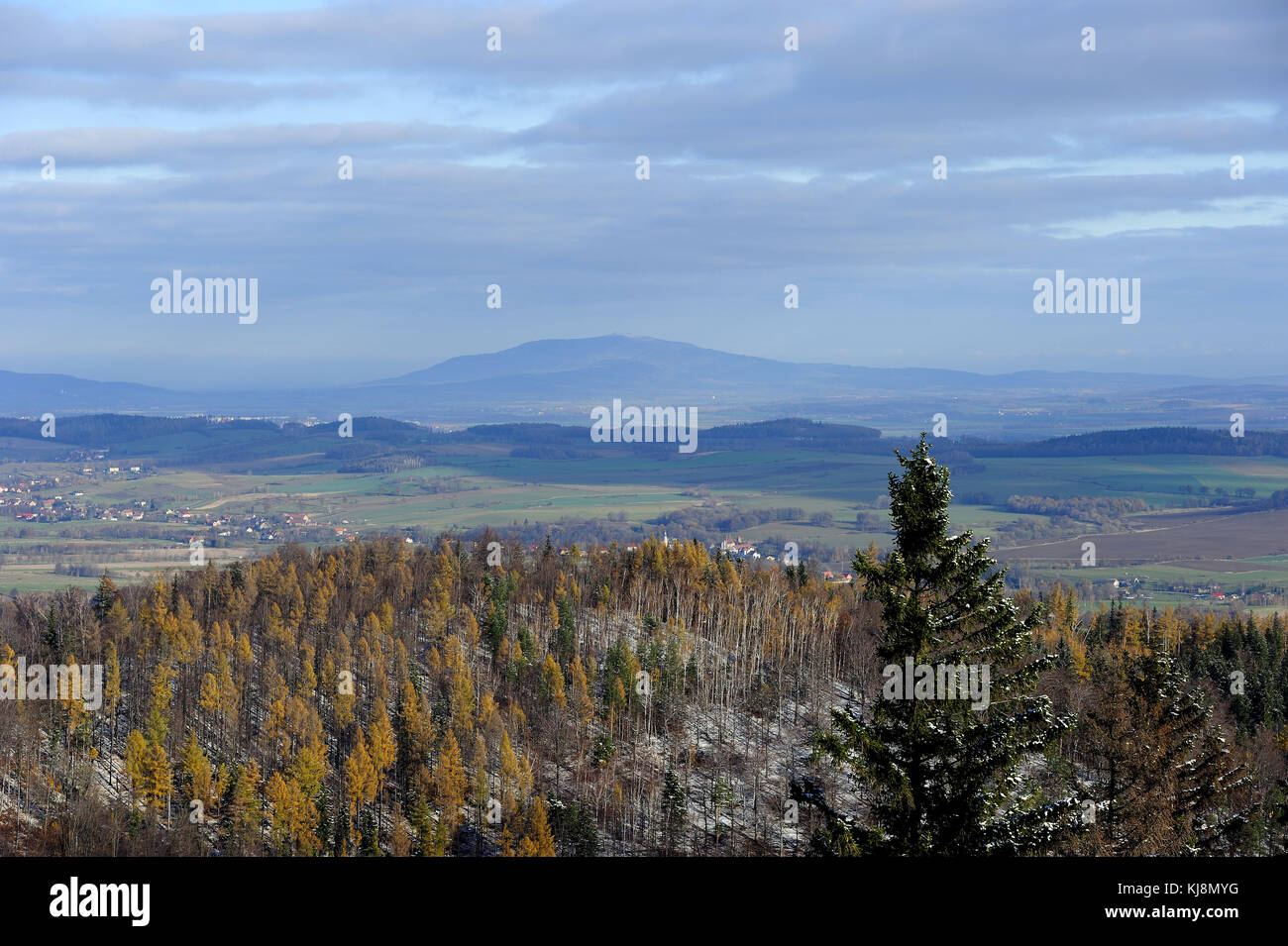 718 m above sea level, dolnoslaskie, landscape, mountain, poland ...
