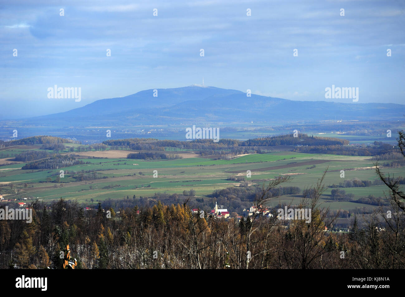 718 m above sea level, dolnoslaskie, landscape, mountain, poland ...