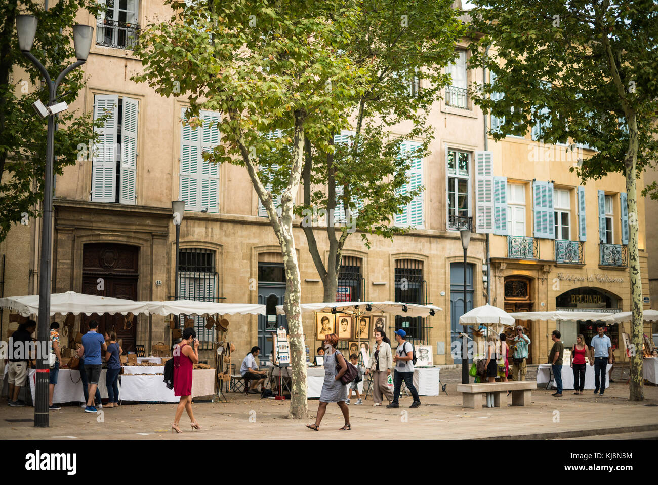 Cours Mirabeau, Aix en Provence, Provence, France, Aurope Stock Photo - Alamy