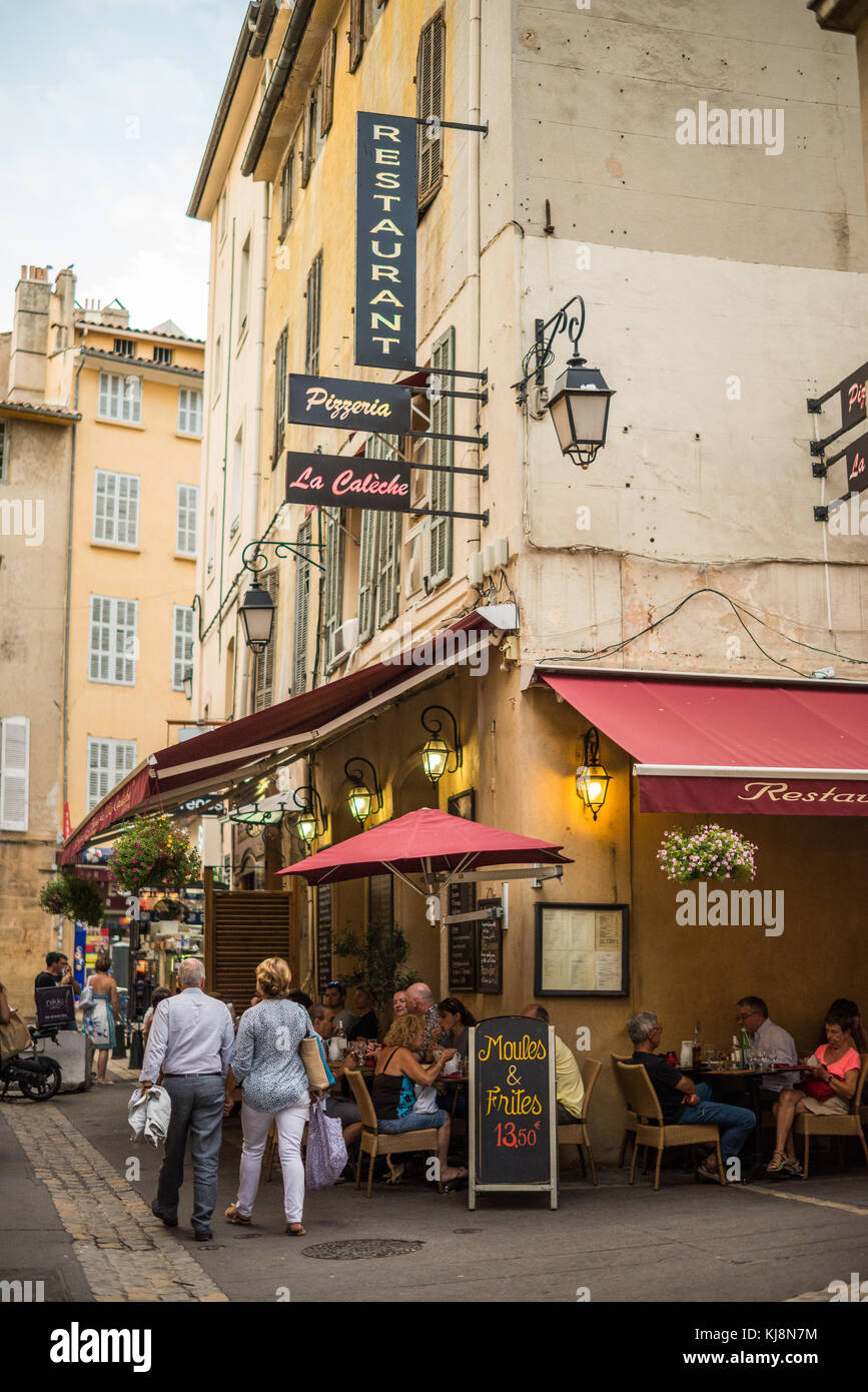 Street of the Aix en Provence, Provence, France, Europe Stock Photo - Alamy