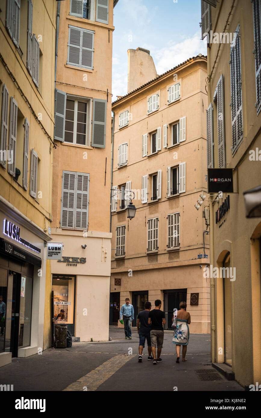 Street of the Aix en Provence, Provence, France, Europe Stock Photo - Alamy