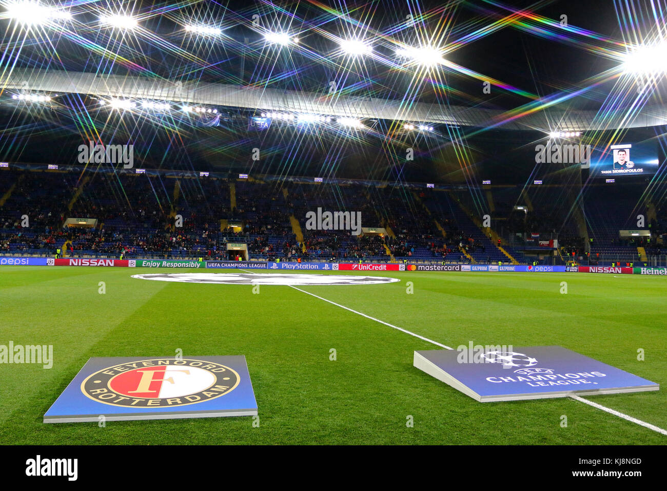 KHARKIV, UKRAINE - NOVEMBER 1, 2017: Panoramic view of OSK Metalist ...
