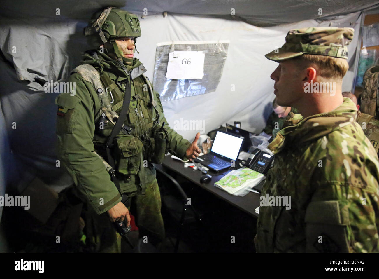 U.S. Army Lt. Col. Adam Sannutti, commander of the 44th Expeditionary ...