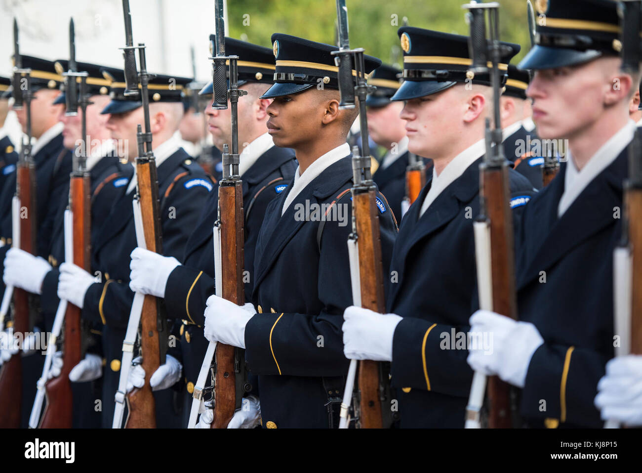 U.S. Army Honor Guard soldiers participate in an Army Full Honors ...