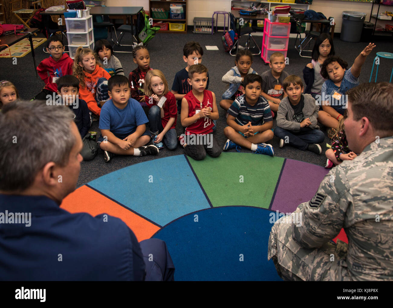 Students from Cross Bayou Elementary School in Pinellas Park, Florida ...