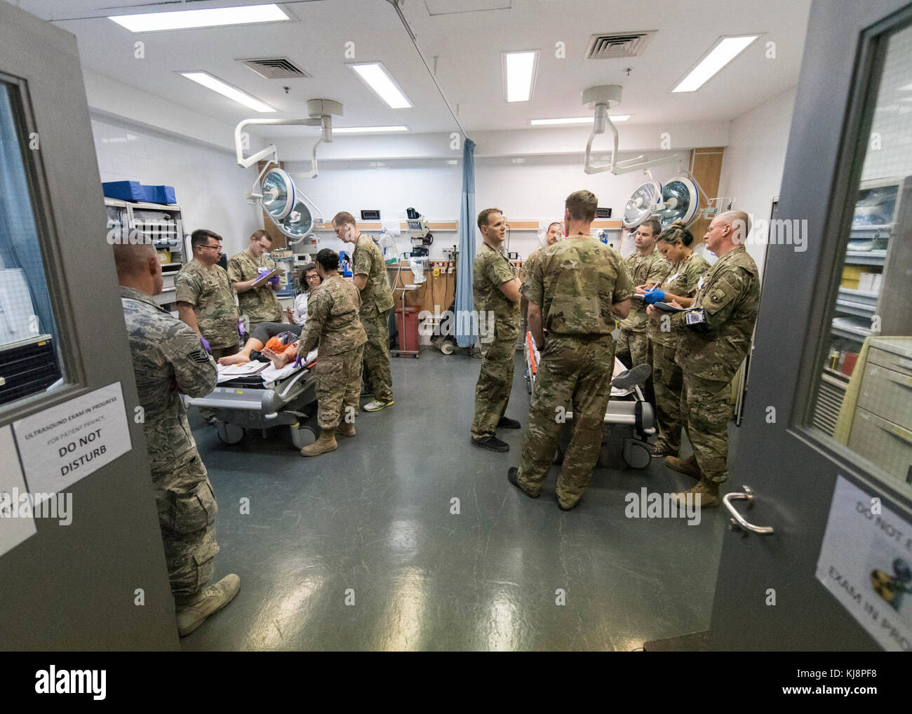 U.S. Air Force medical staff assigned to the 379th Expeditionary ...