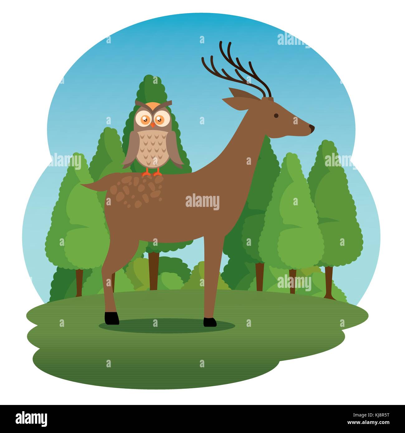 wild animal cartoon Stock Vector Image & Art - Alamy