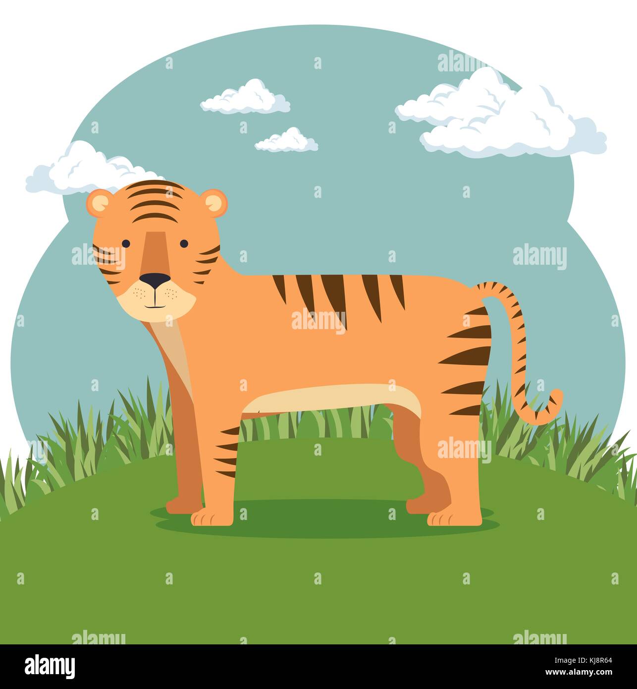 wild animal cartoon Stock Vector Image & Art - Alamy