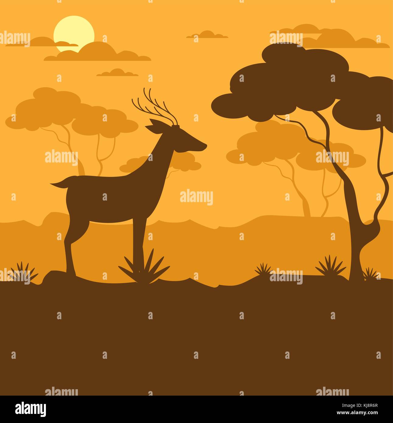 wildlife background design Stock Vector Image & Art - Alamy