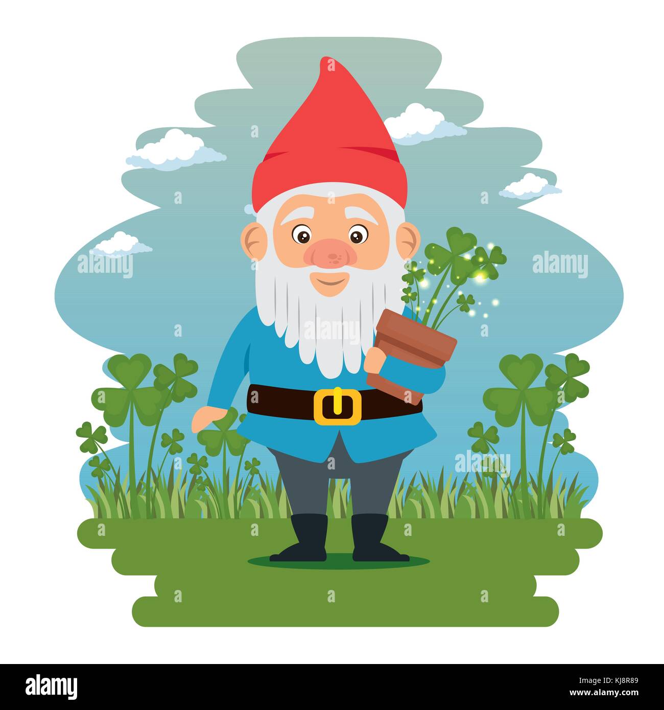 fantastic character dwarf cartoon Stock Vector Image & Art - Alamy