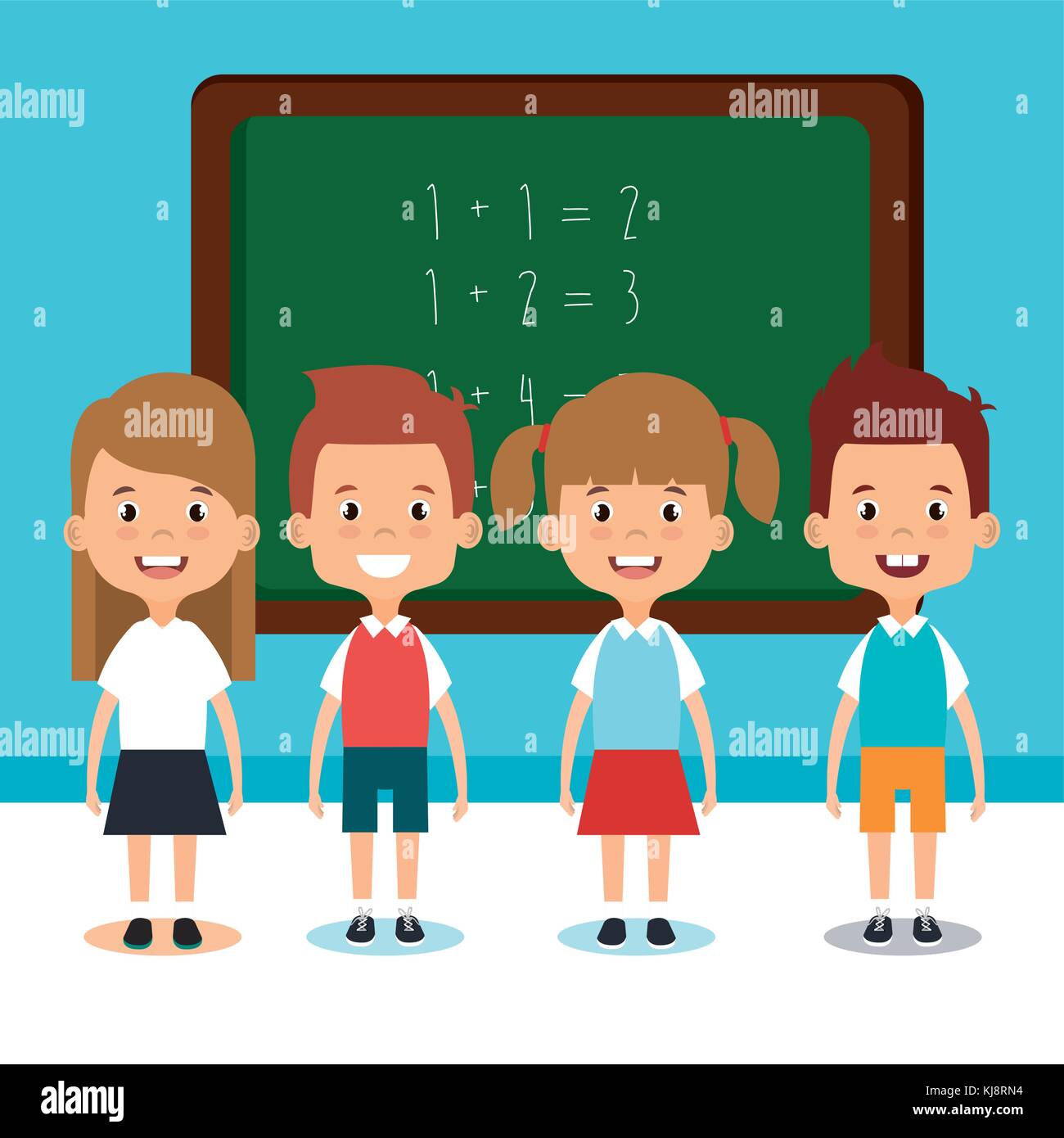 Child girl pre teen Stock Vector Images - Alamy