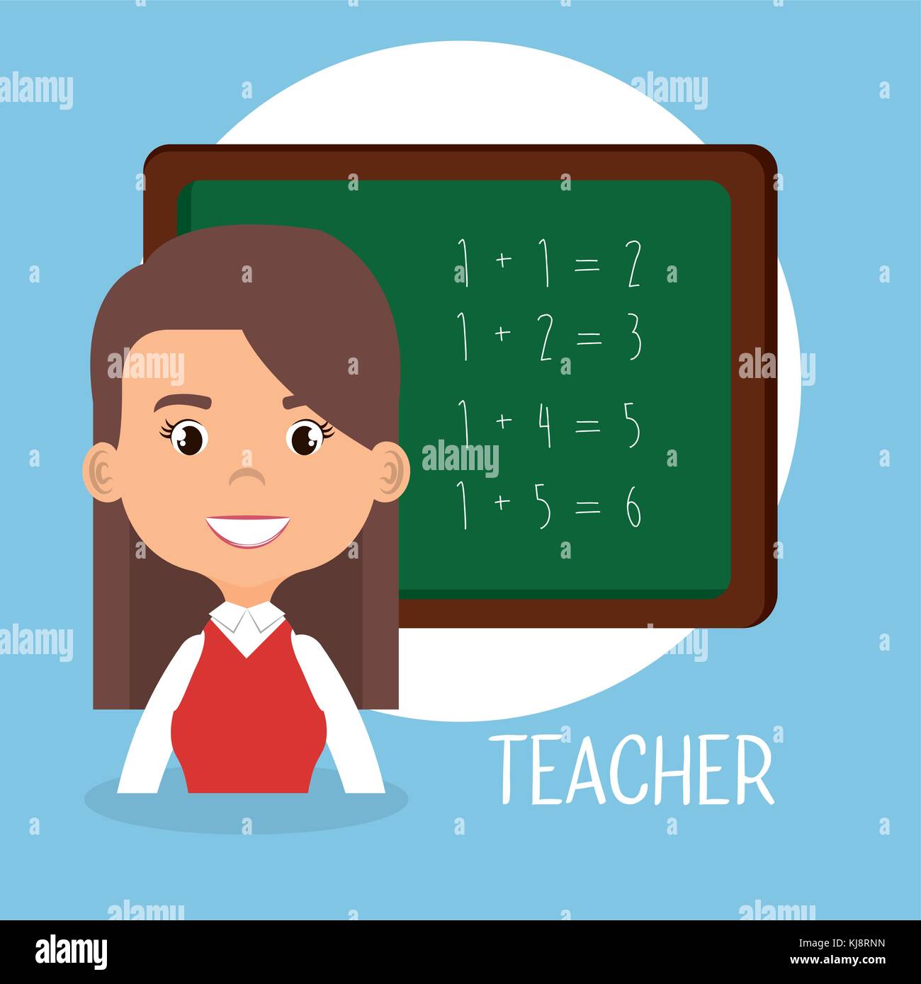 Female math teacher university Stock Vector Images - Alamy
