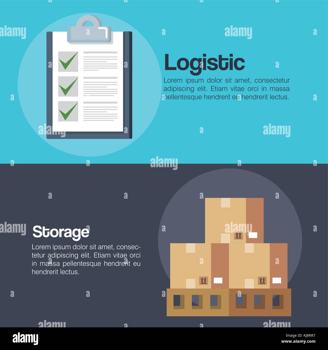 logistic service business icons Stock Vector Image & Art - Alamy