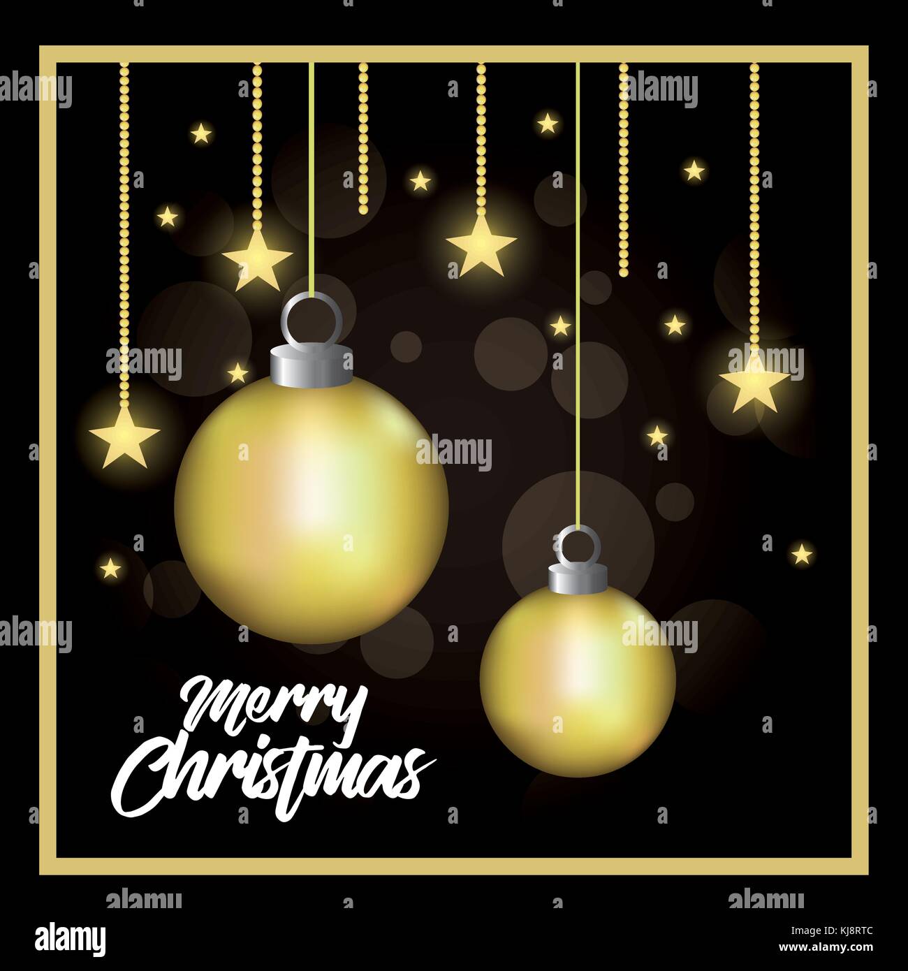 bright merry christmas card Stock Vector Image & Art - Alamy
