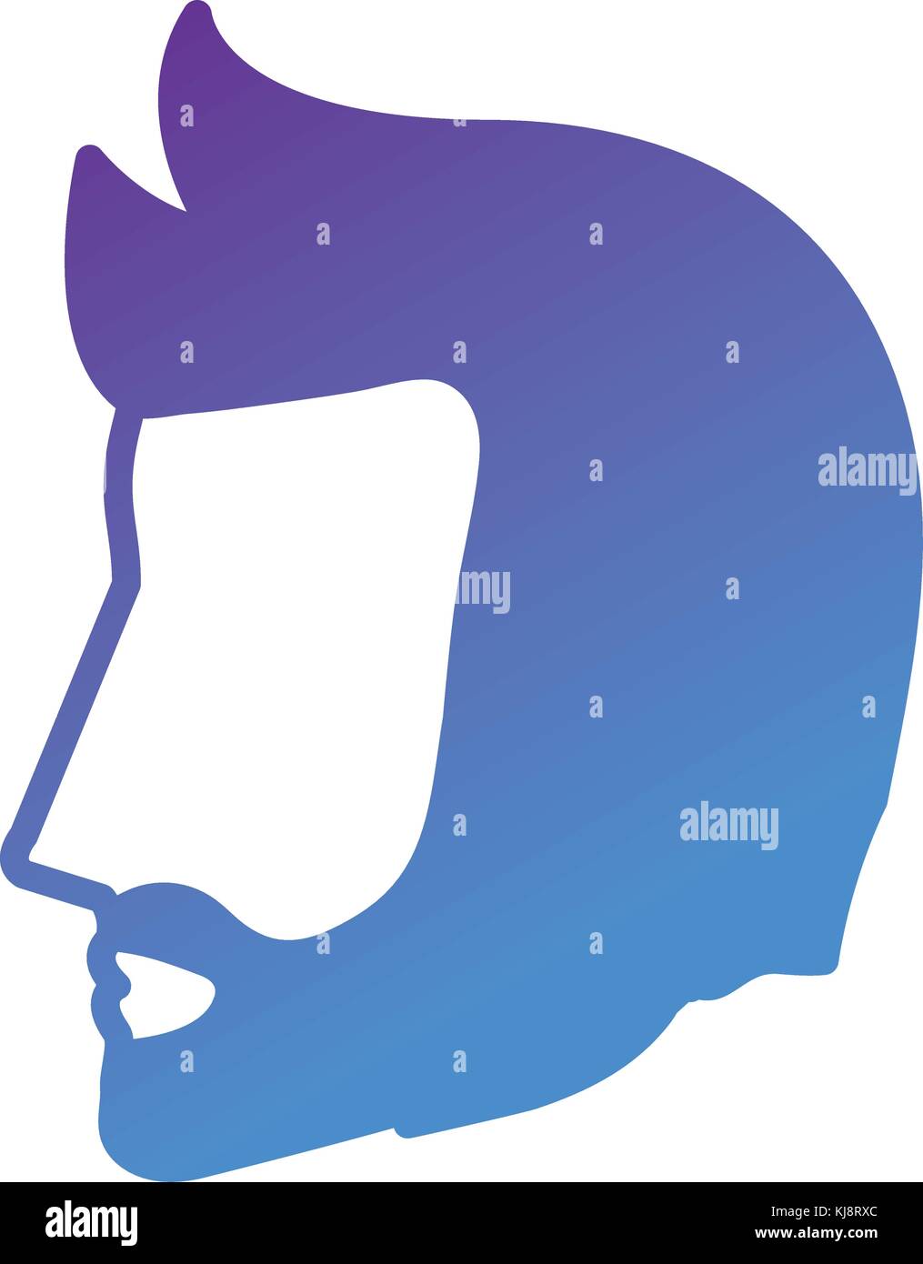 head profile man avatar character Stock Vector Image & Art - Alamy