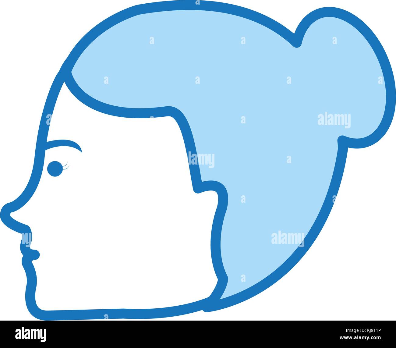 head profile woman avatar character Stock Vector Image & Art - Alamy