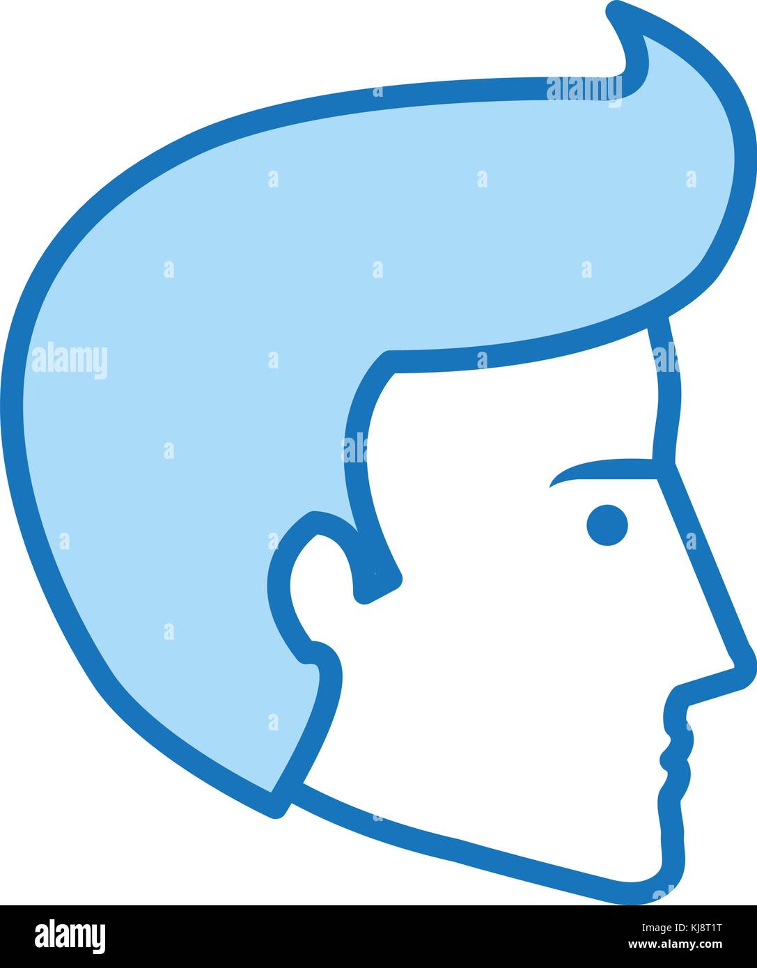 head profile man avatar character Stock Vector Image & Art - Alamy