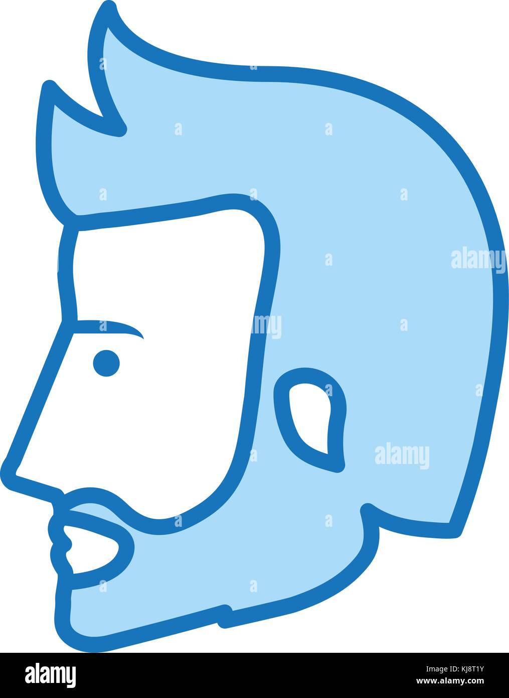 head profile man avatar character Stock Vector Image & Art - Alamy
