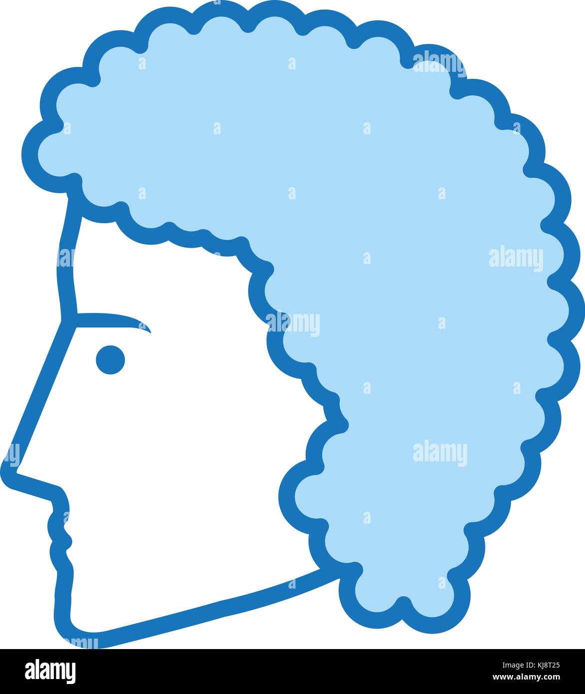 head profile man avatar character Stock Vector Image & Art - Alamy