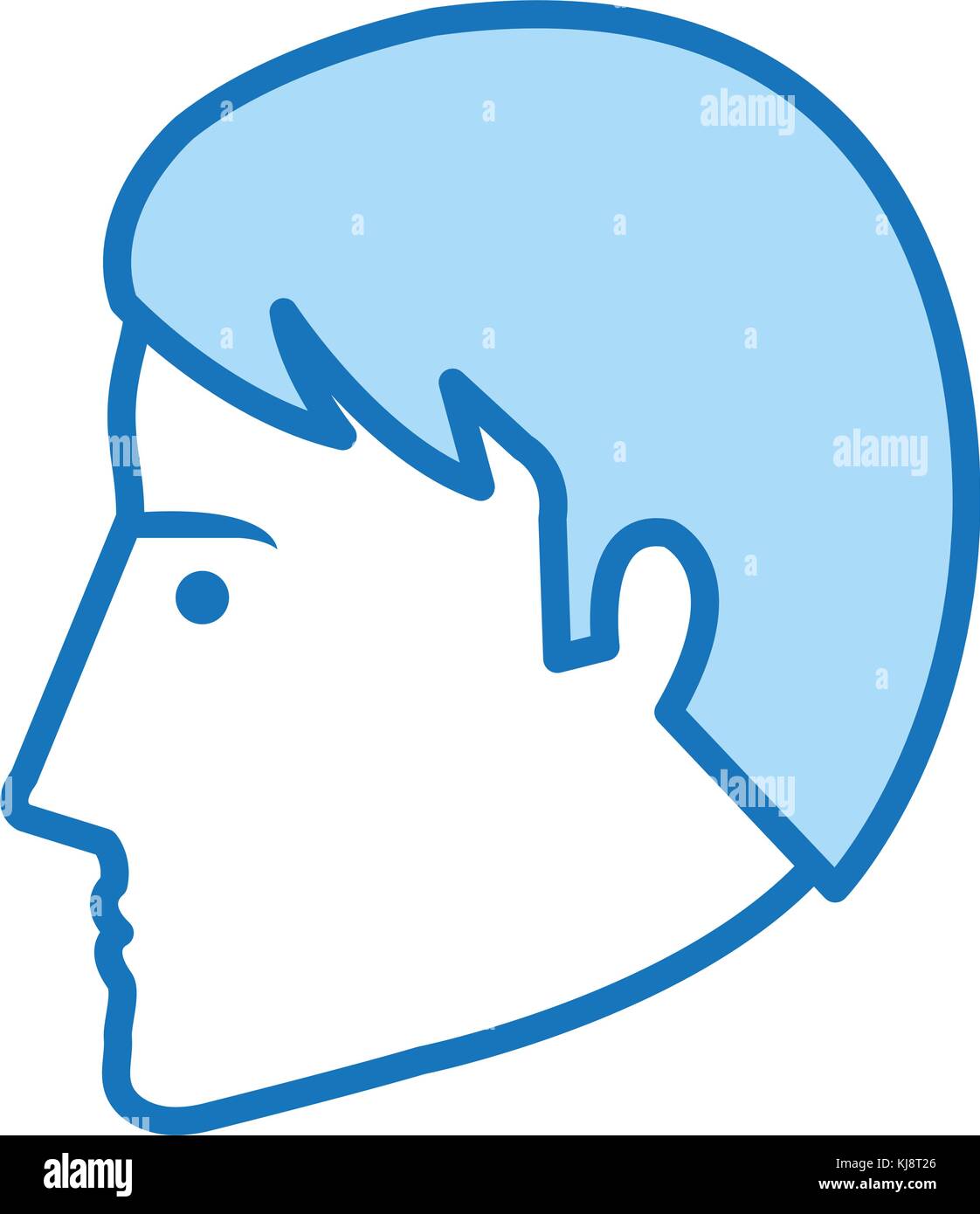 head profile man avatar character Stock Vector Image & Art - Alamy