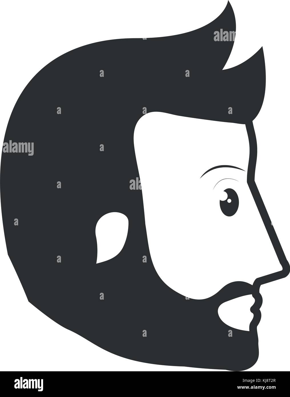 head profile man avatar character Stock Vector Image & Art - Alamy