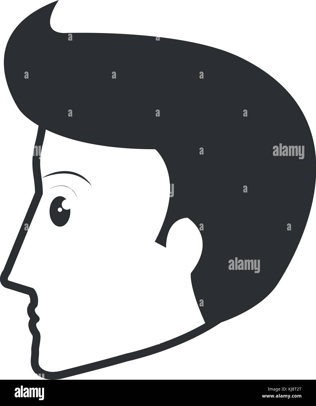 head profile man avatar character Stock Vector Image & Art - Alamy
