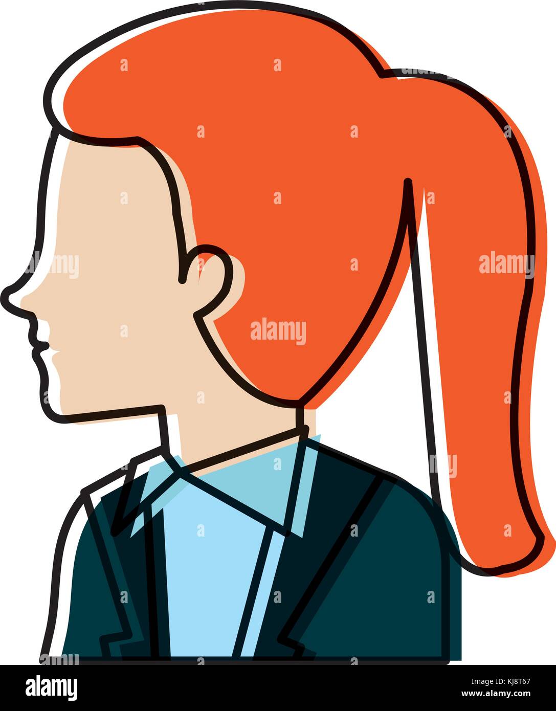 businesswoman profile avatar character Stock Vector Image & Art - Alamy